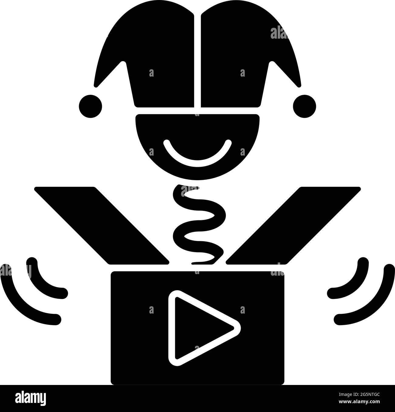 Prank videos black glyph icon Stock Vector Image & Art - Alamy