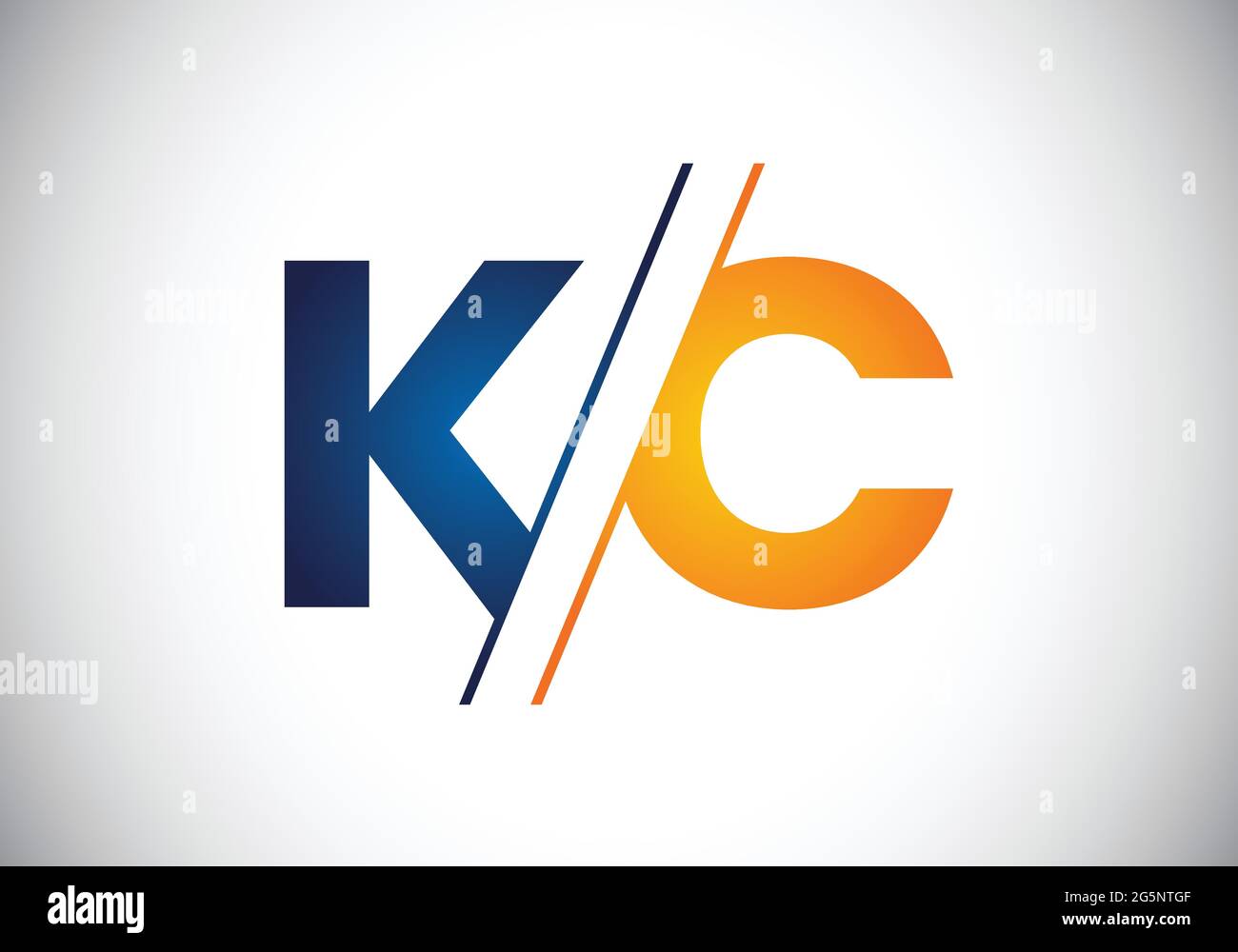 Initial KC Letter Logo With Creative Modern Business Typography Vector ...
