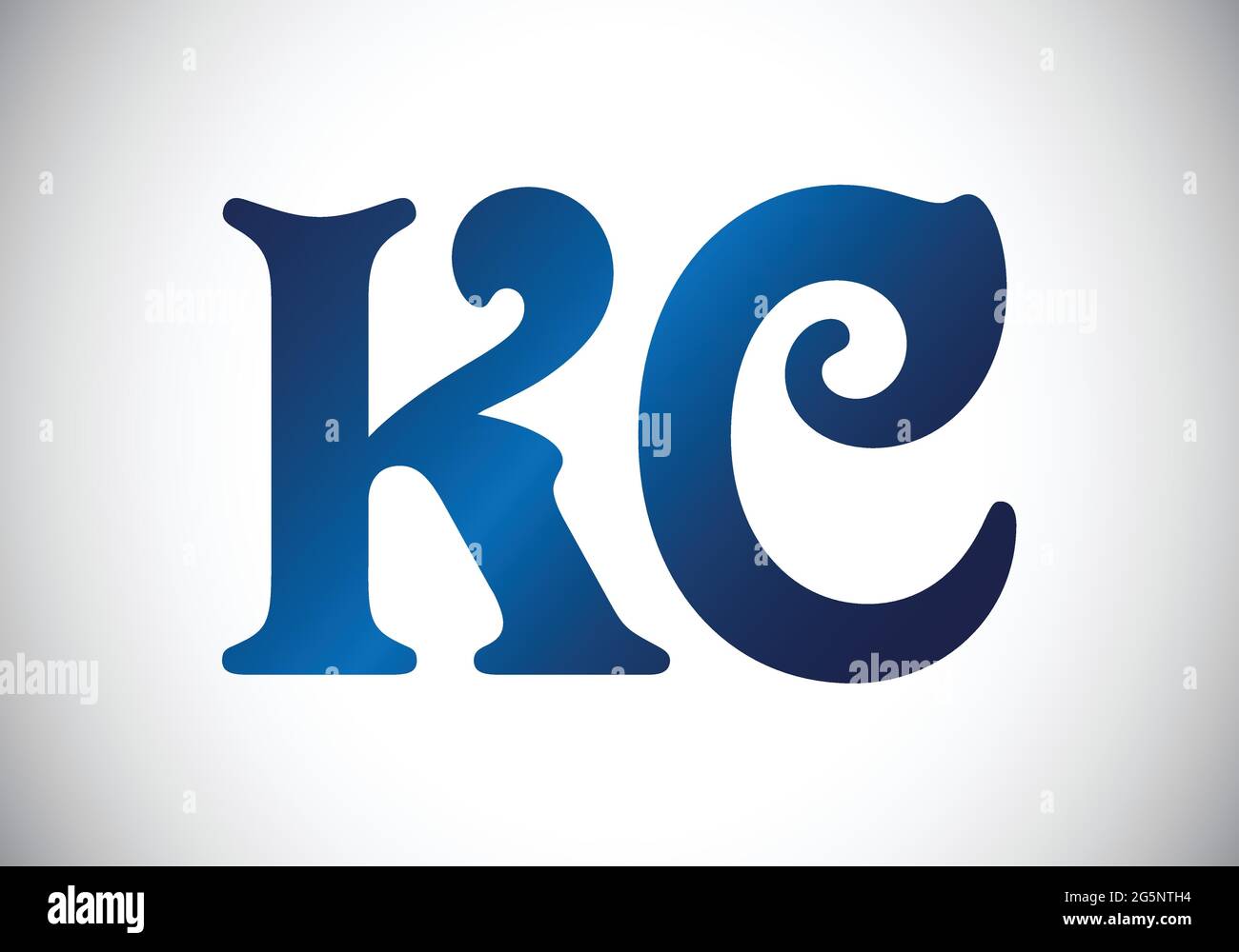 Initial KC Letter Logo With Creative Modern Business Typography Vector ...