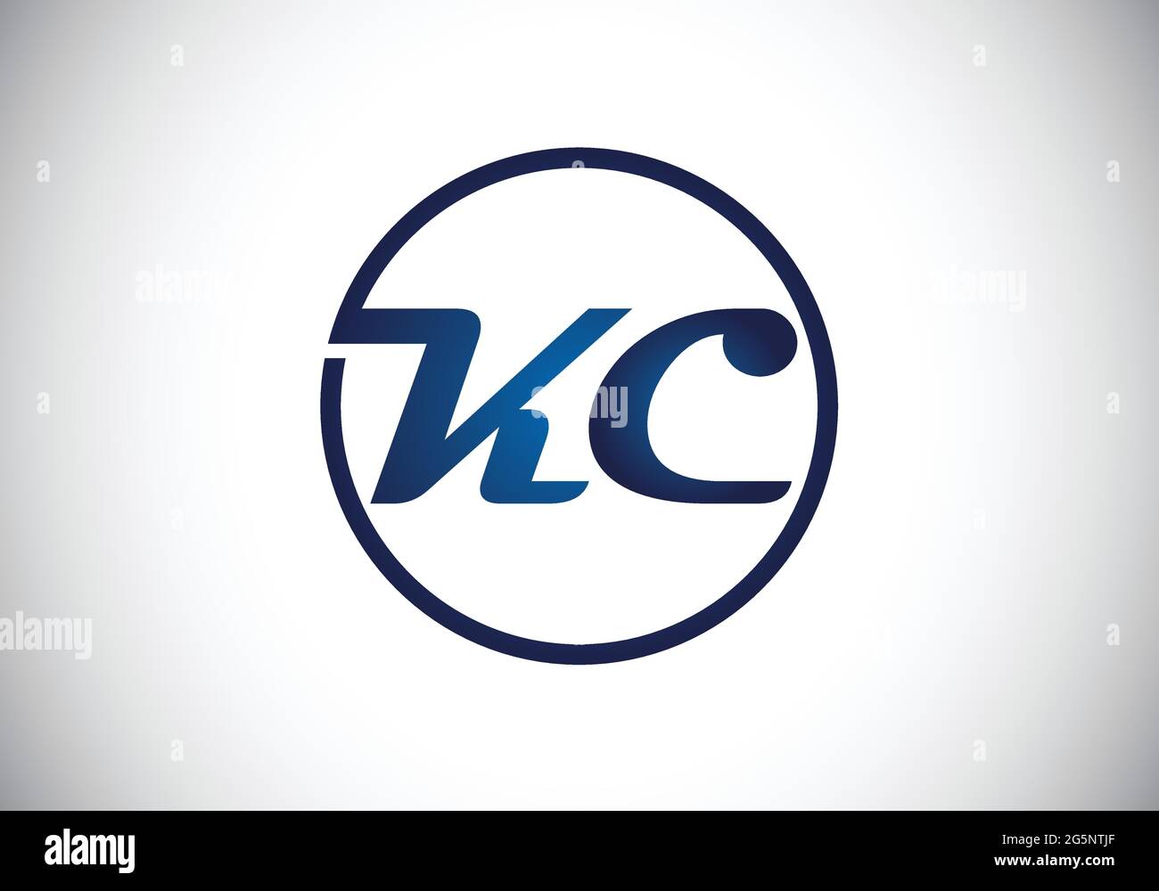 Initial KC Letter Logo With Creative Modern Business Typography Vector ...