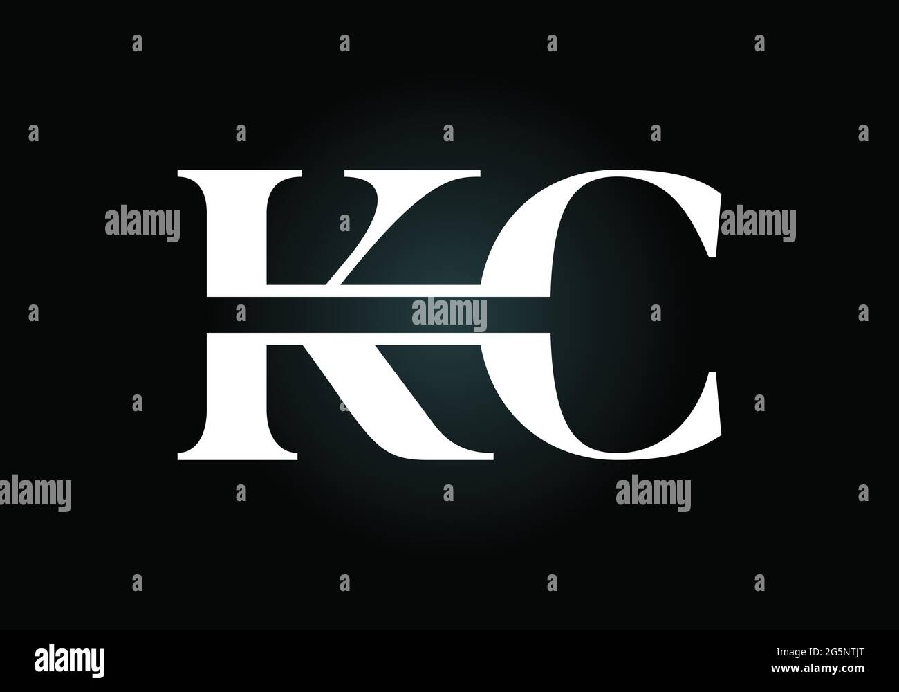Initial KC Letter Logo With Creative Modern Business Typography Vector ...