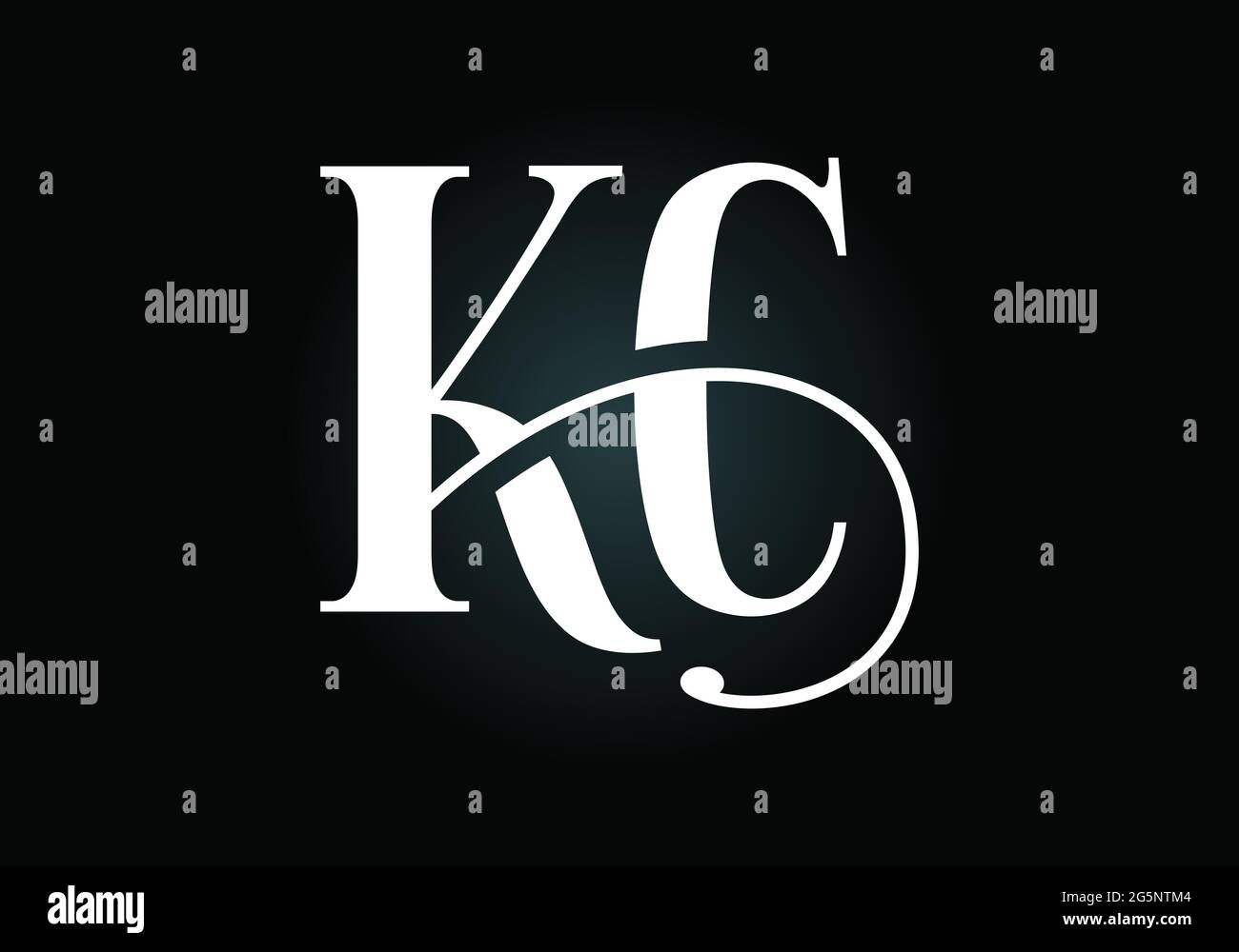 Initial KC Letter Logo With Creative Modern Business Typography Vector ...