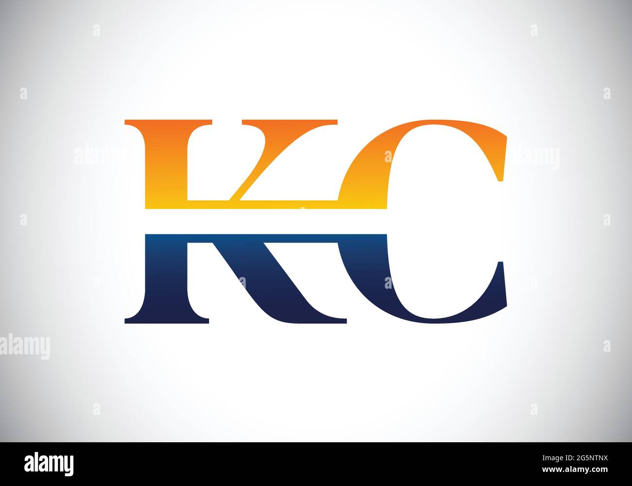 Initial KC Letter Logo With Creative Modern Business Typography Vector ...