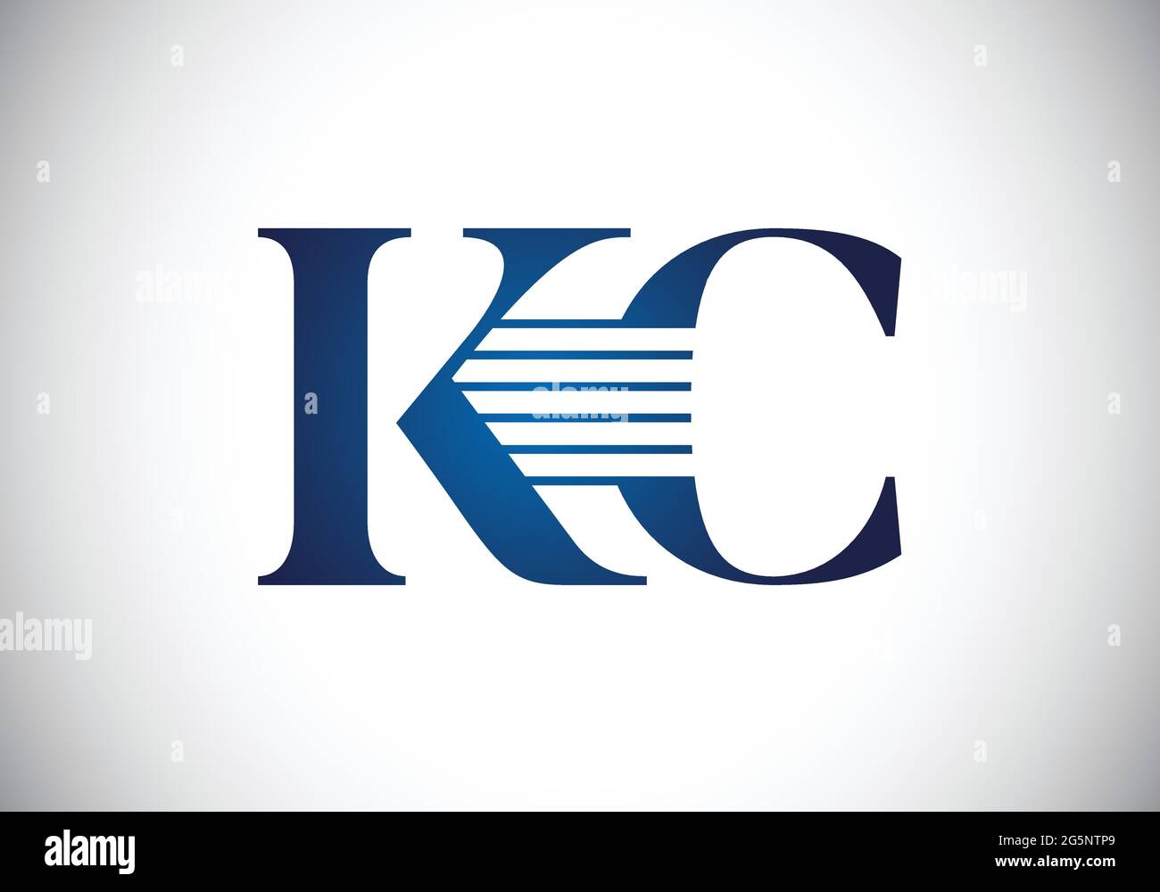 Initial KC Letter Logo With Creative Modern Business Typography Vector ...