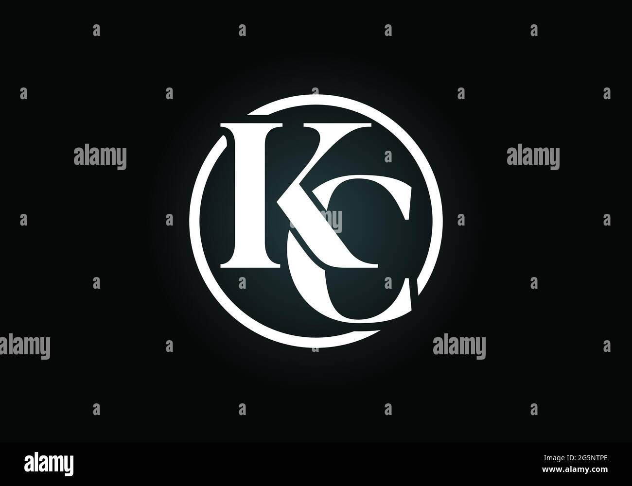 Initial KC Letter Logo With Creative Modern Business Typography Vector ...
