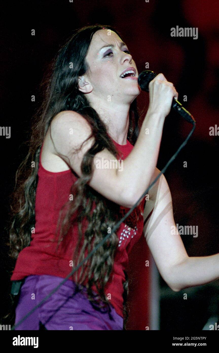 Monza Milano Italy, 09/07/2000 : Live concert of Alanis Morissette at ...