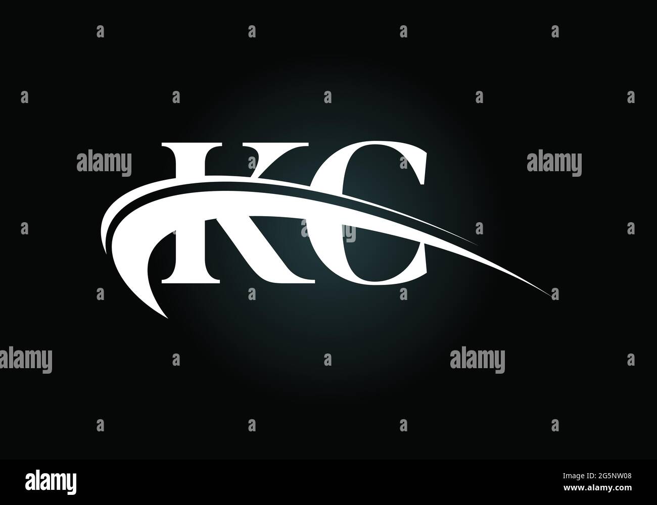 Initial KC Letter Logo With Creative Modern Business Typography Vector ...