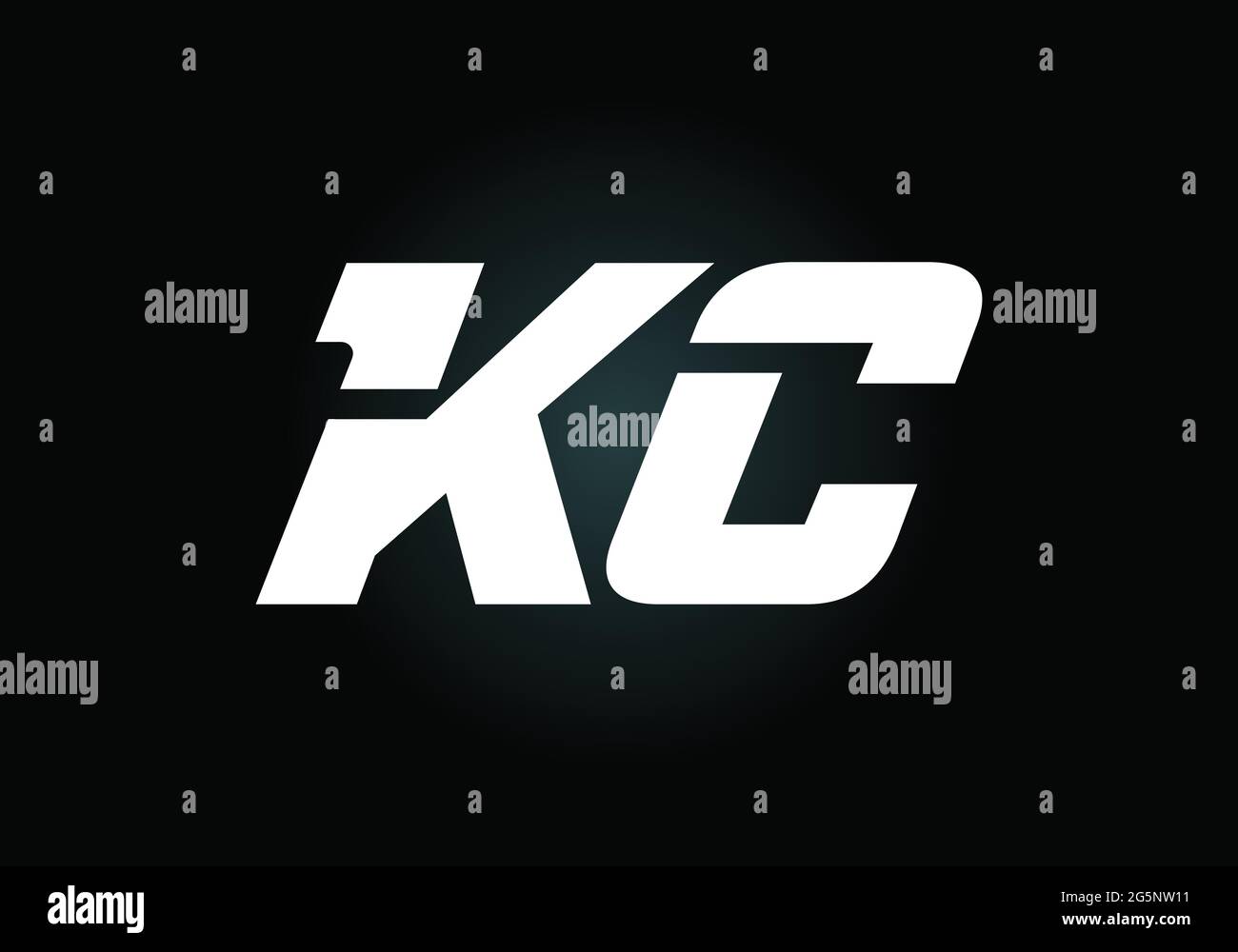 Initial KC Letter Logo With Creative Modern Business Typography Vector ...