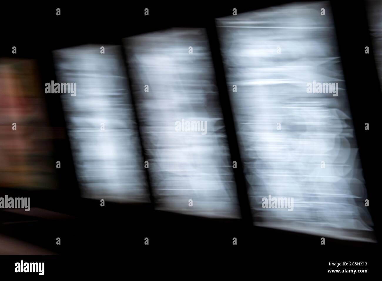 rolling shutter effect camera movement. distortion of the shape of fast-moving objects ...