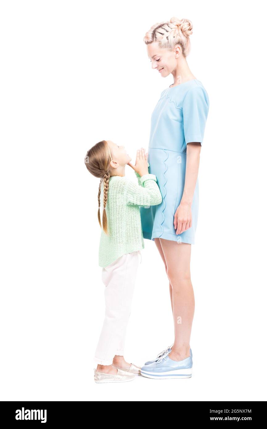 Child begging parent Cut Out Stock Images & Pictures - Alamy