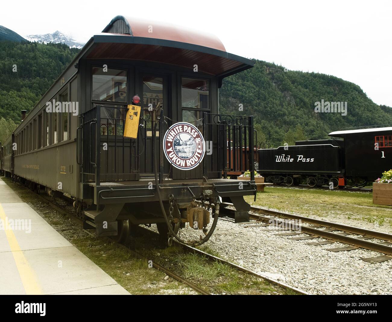 Skagway, USA - July 1, 2010: Alaska White Pass And Yukon Route Train At ...