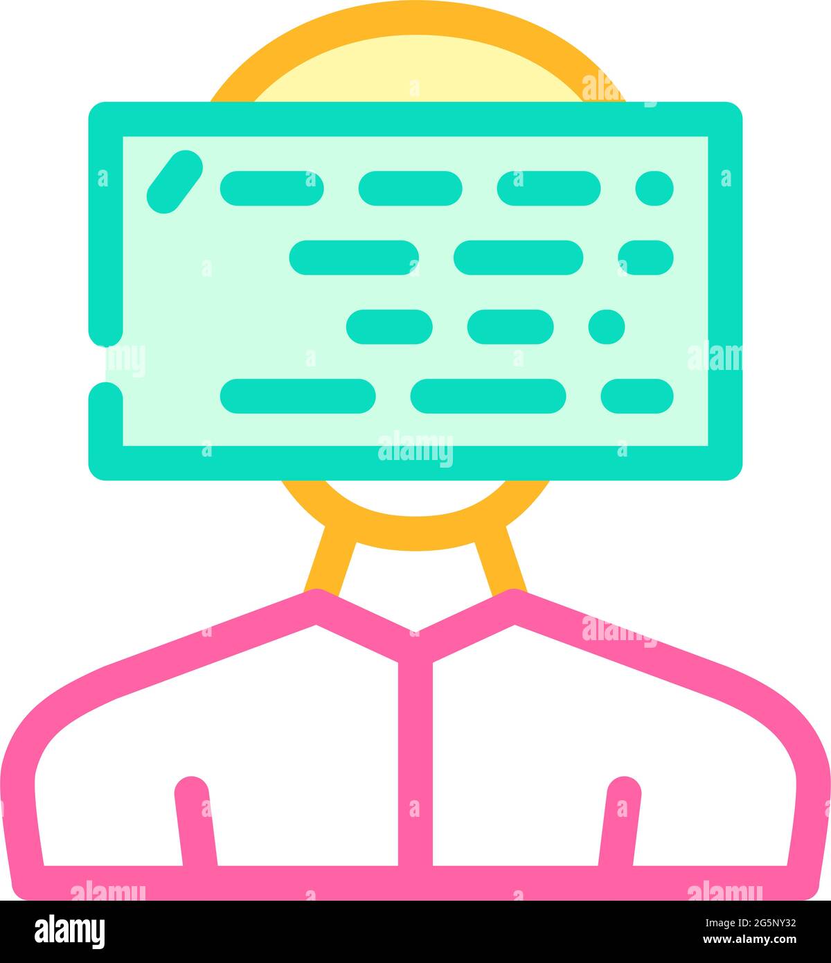 client programming kyc color icon vector illustration Stock Vector ...