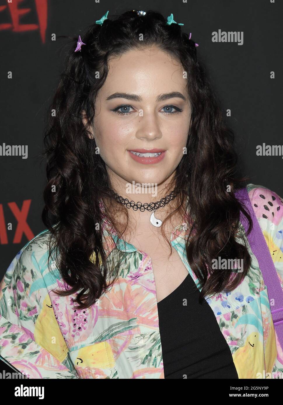 Mary Mouser arrives at the FEAR STREET TRILOGY Premiere held at the LA ...