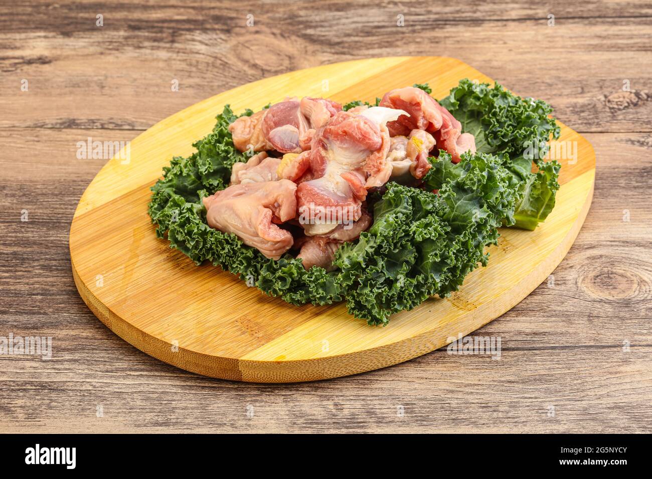 Raw tasty chicken stomach for cooking Stock Photo - Alamy