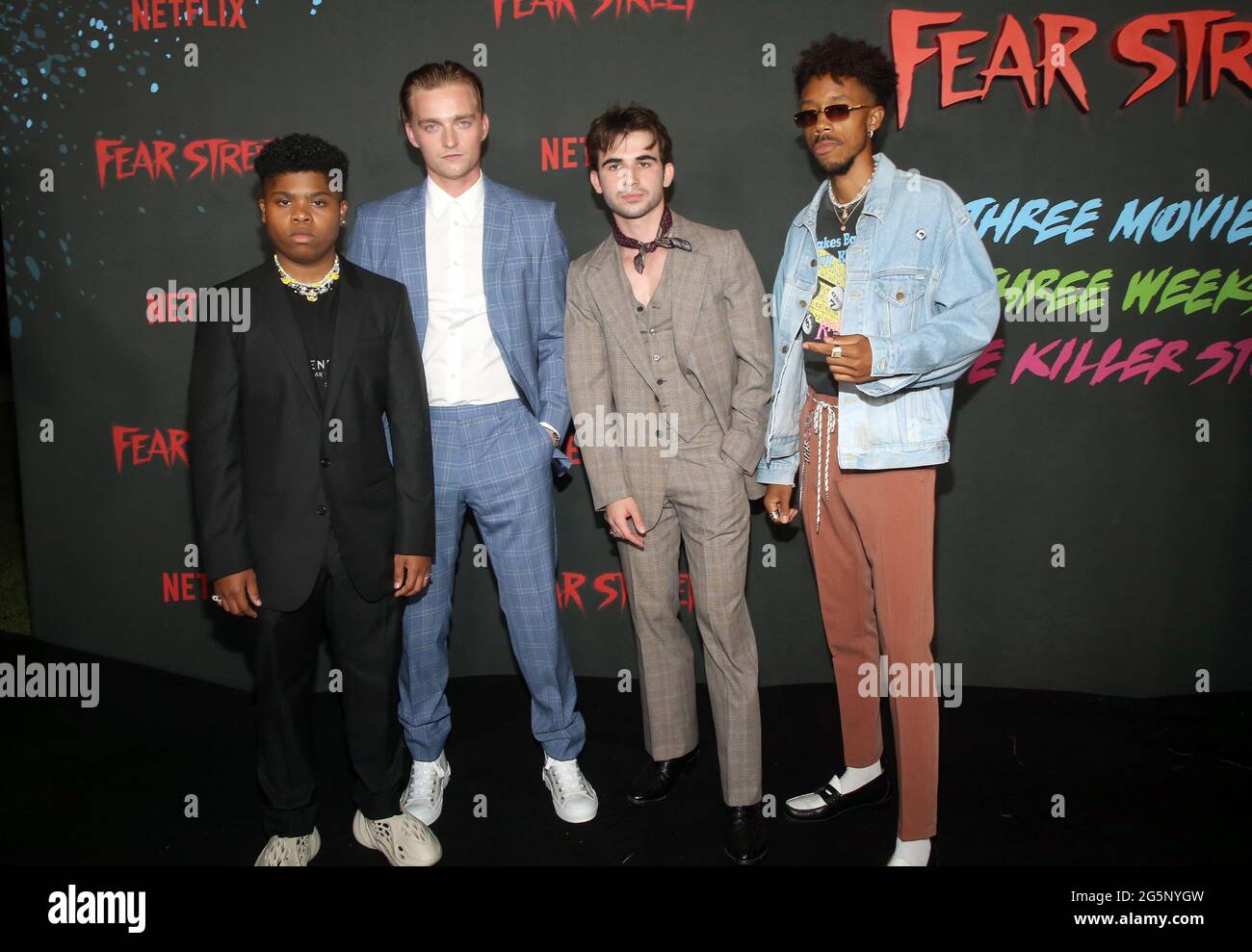 Los Angeles, CA -June 28 - McCabe Slye, Benjamin Flores Jr., Ted ...