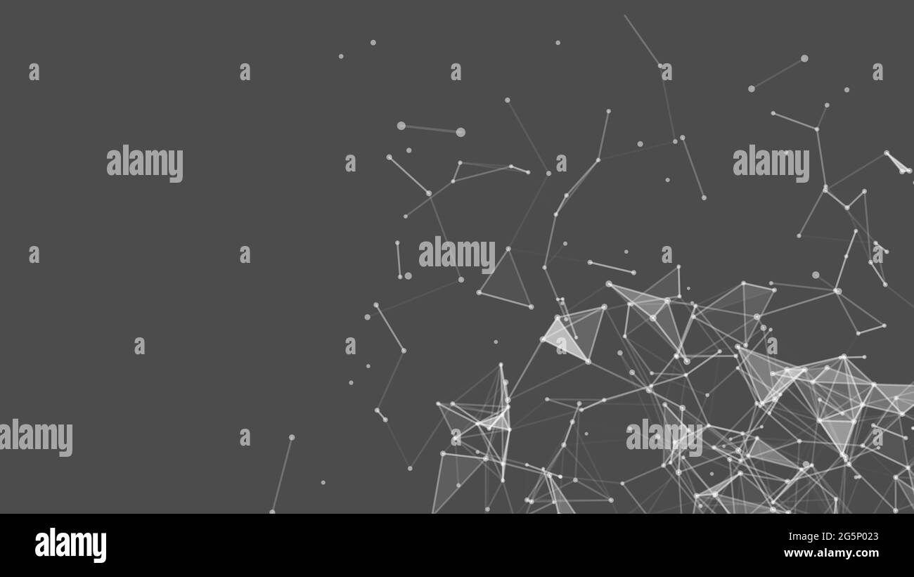 Abstract technology background. Network connection structure Stock ...