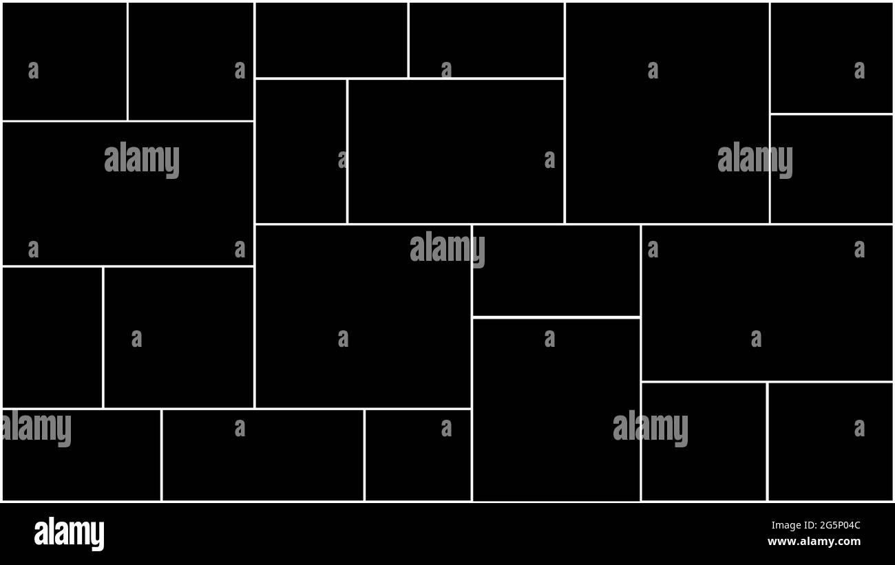 Photo collage frames Black and White Stock Photos & Images - Alamy