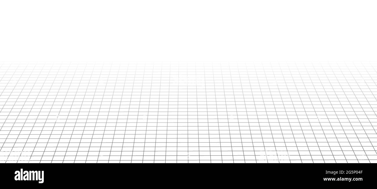 Abstract perspective grid. Wireframe landscape. Vector illustration ...