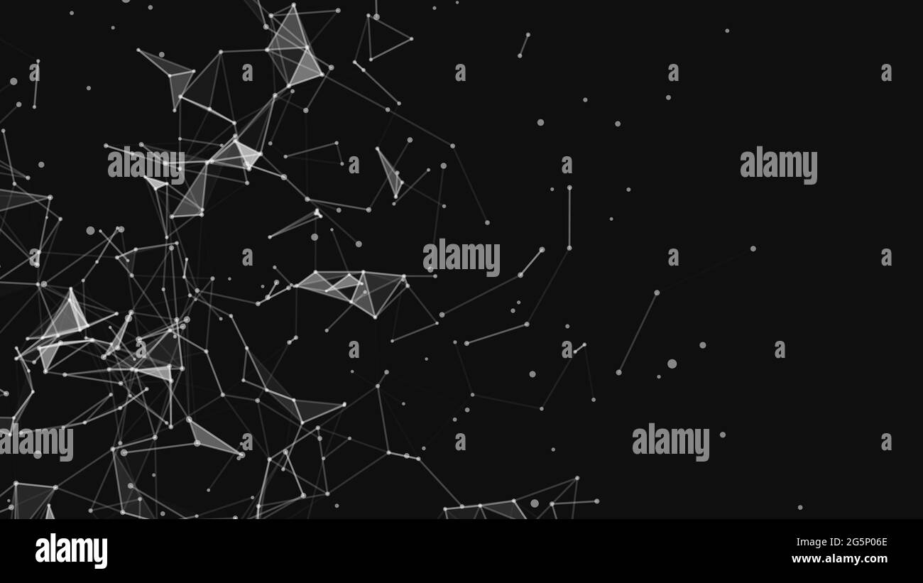 Abstract technology background. Network connection structure Stock ...
