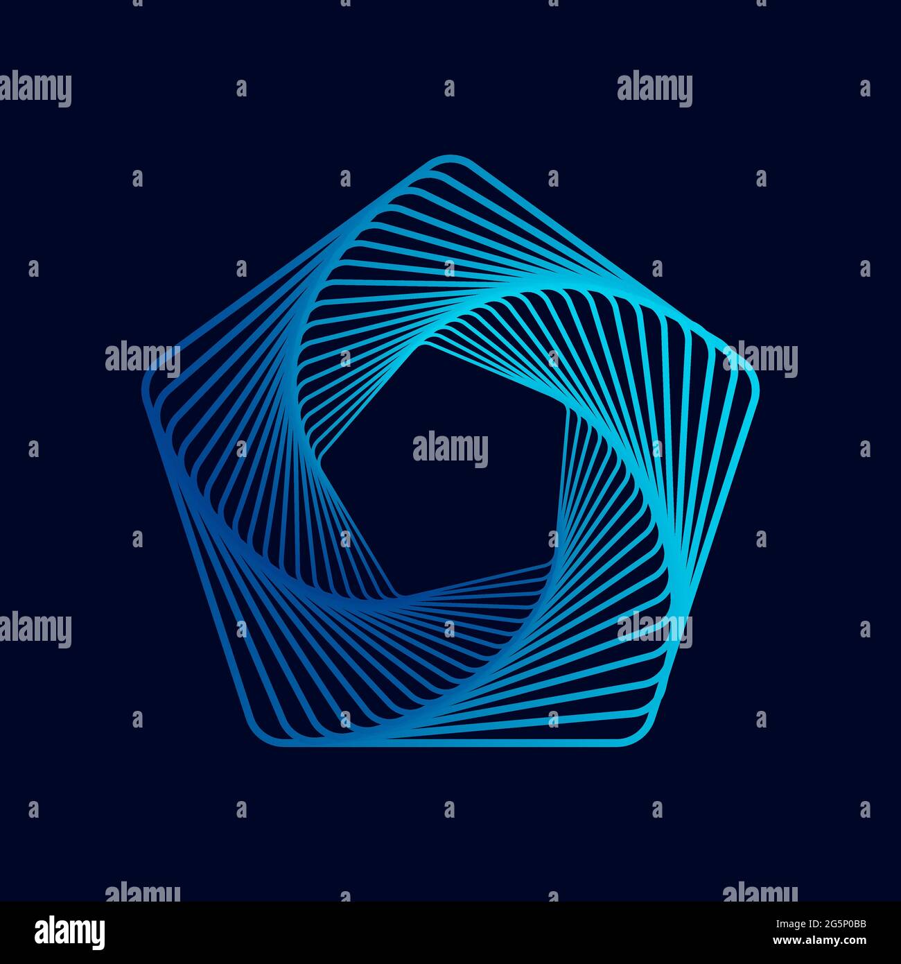 Hexagon spiral Stock Vector Images - Alamy
