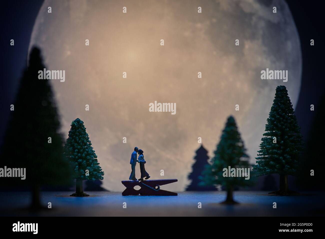 Half moon girl hi-res stock photography and images - Alamy