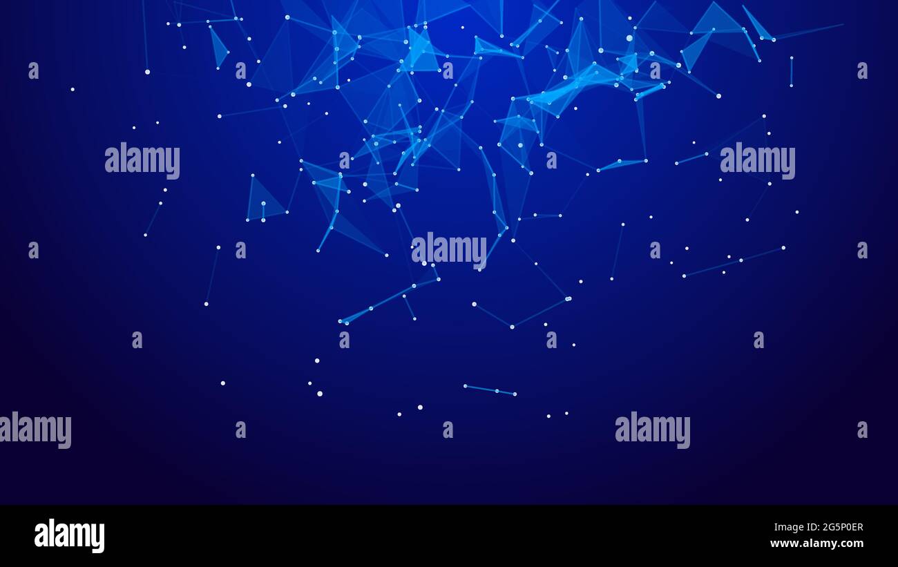 Abstract technology background. Network connection structure Stock ...