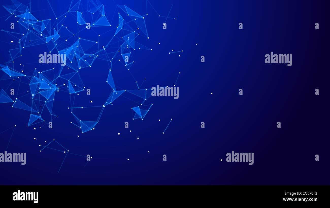 Abstract technology background. Network connection structure Stock ...