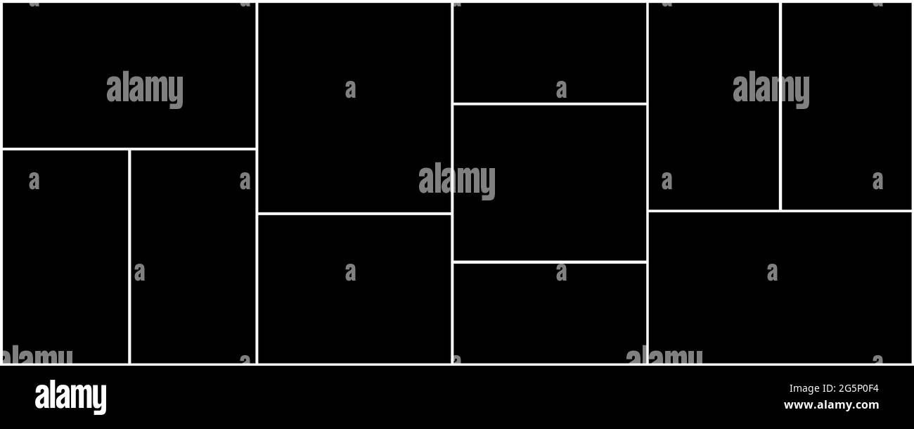 Photo collage banner template Cut Out Stock Images & Pictures - Alamy