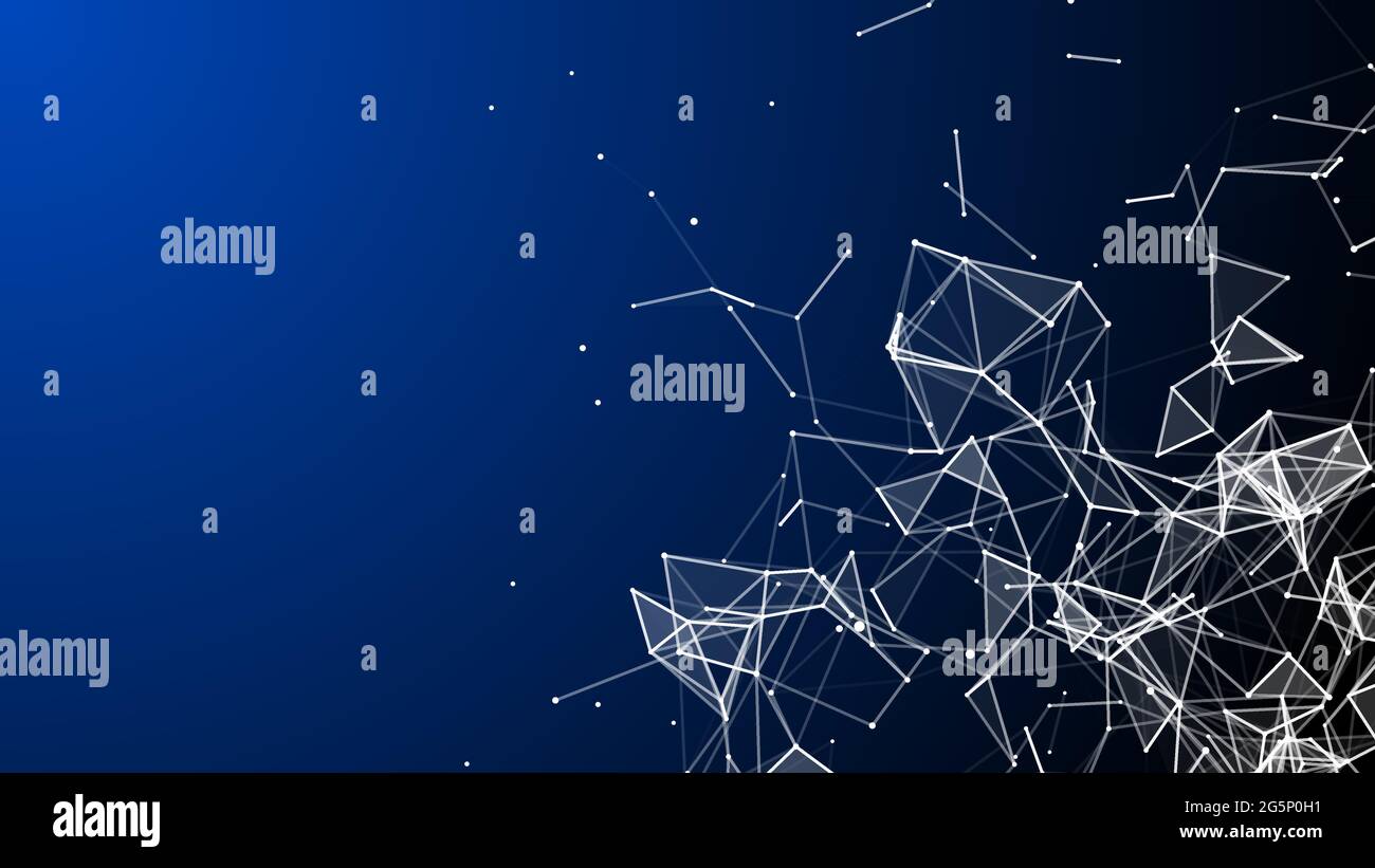 Abstract technology background. Network connection structure Stock ...