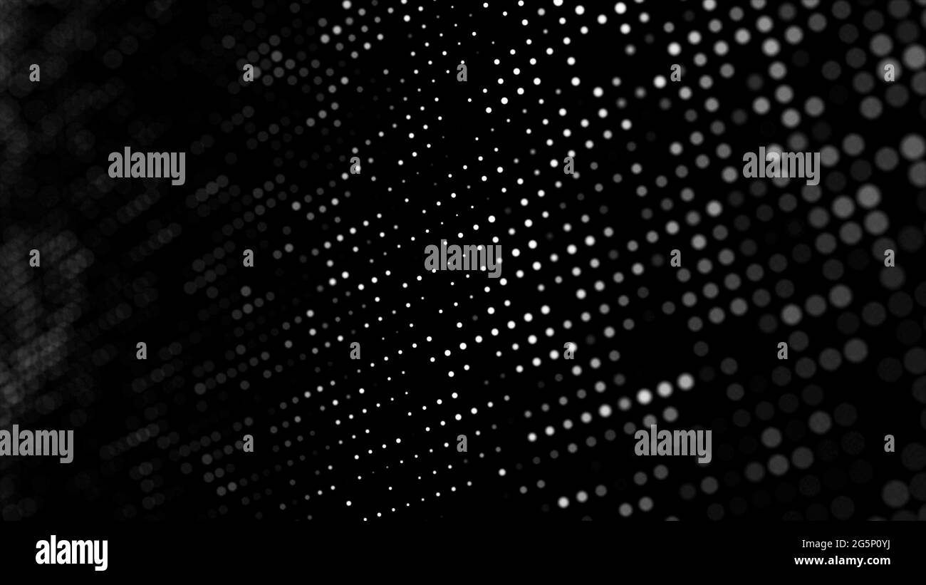 Technology dots background. Big data visualization. Futuristic dynamic ...