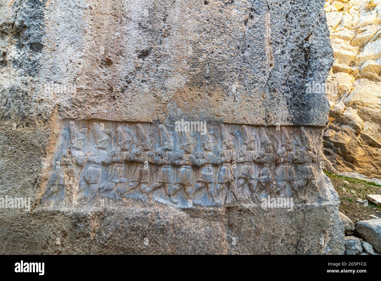 Relief of the Twelve Gods sculpture in Corum, Turkey Stock Photo - Alamy