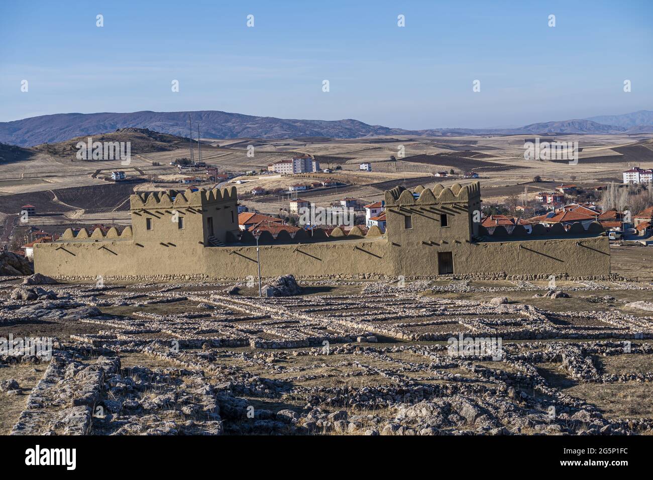 Beautiful shot of the historic Hattusa ruins and architecture in Corum ...