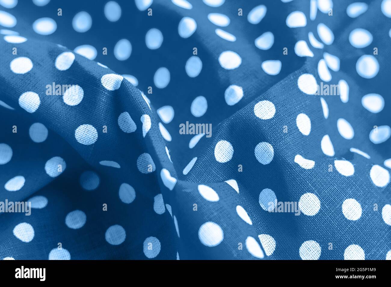 Royal Blue And White Polka Dot Background