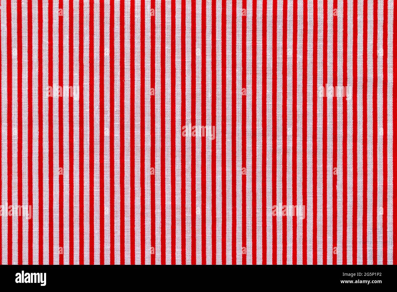 Red and white striped fabric texture. Bright colored cotton background ...
