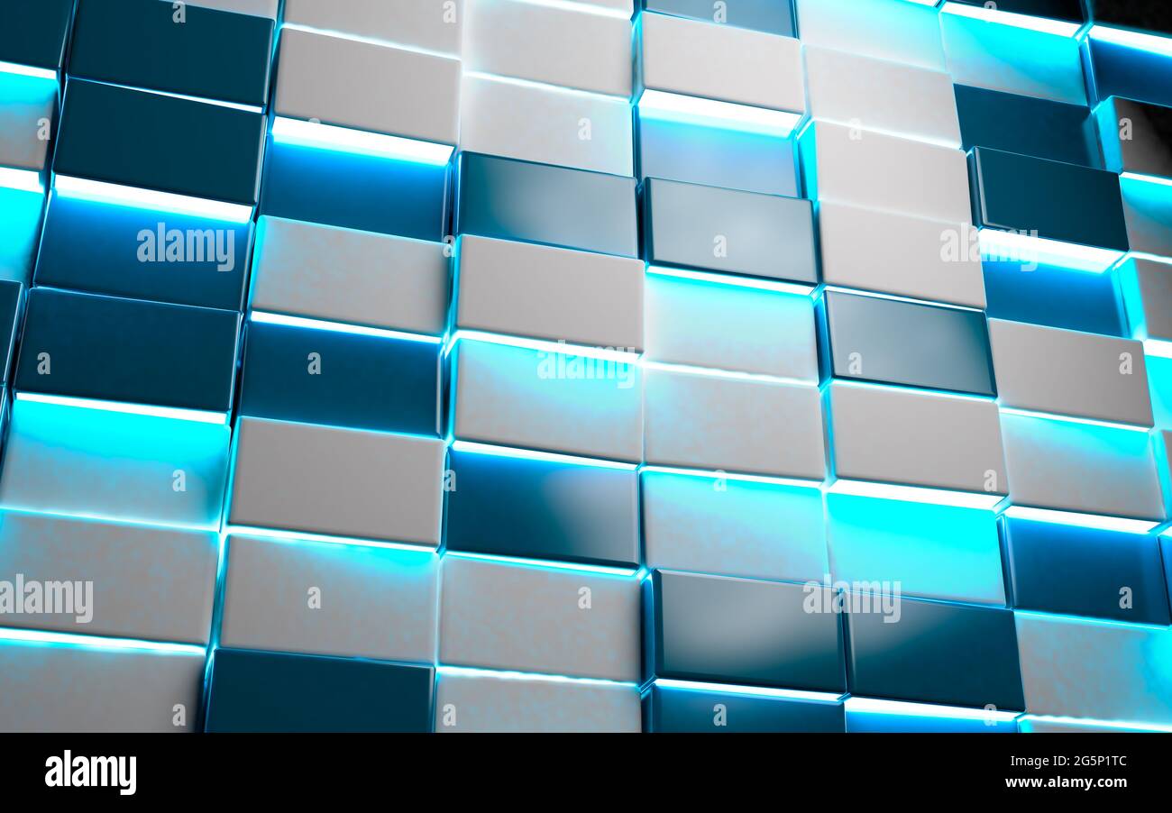 3d block pattern hi-res stock photography and images - Alamy