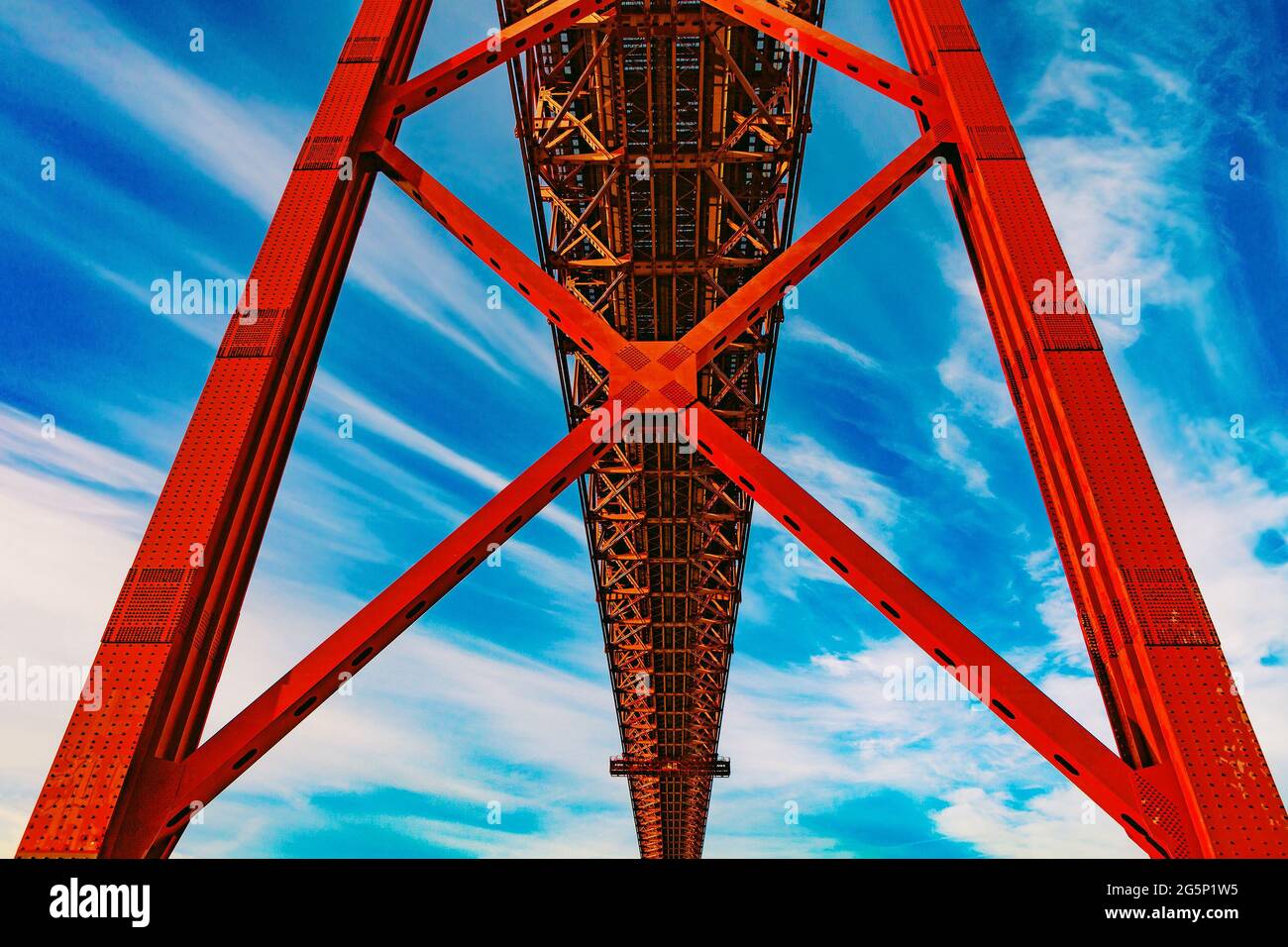 Metal bridge close-up abstract background. Abstract architectural ...