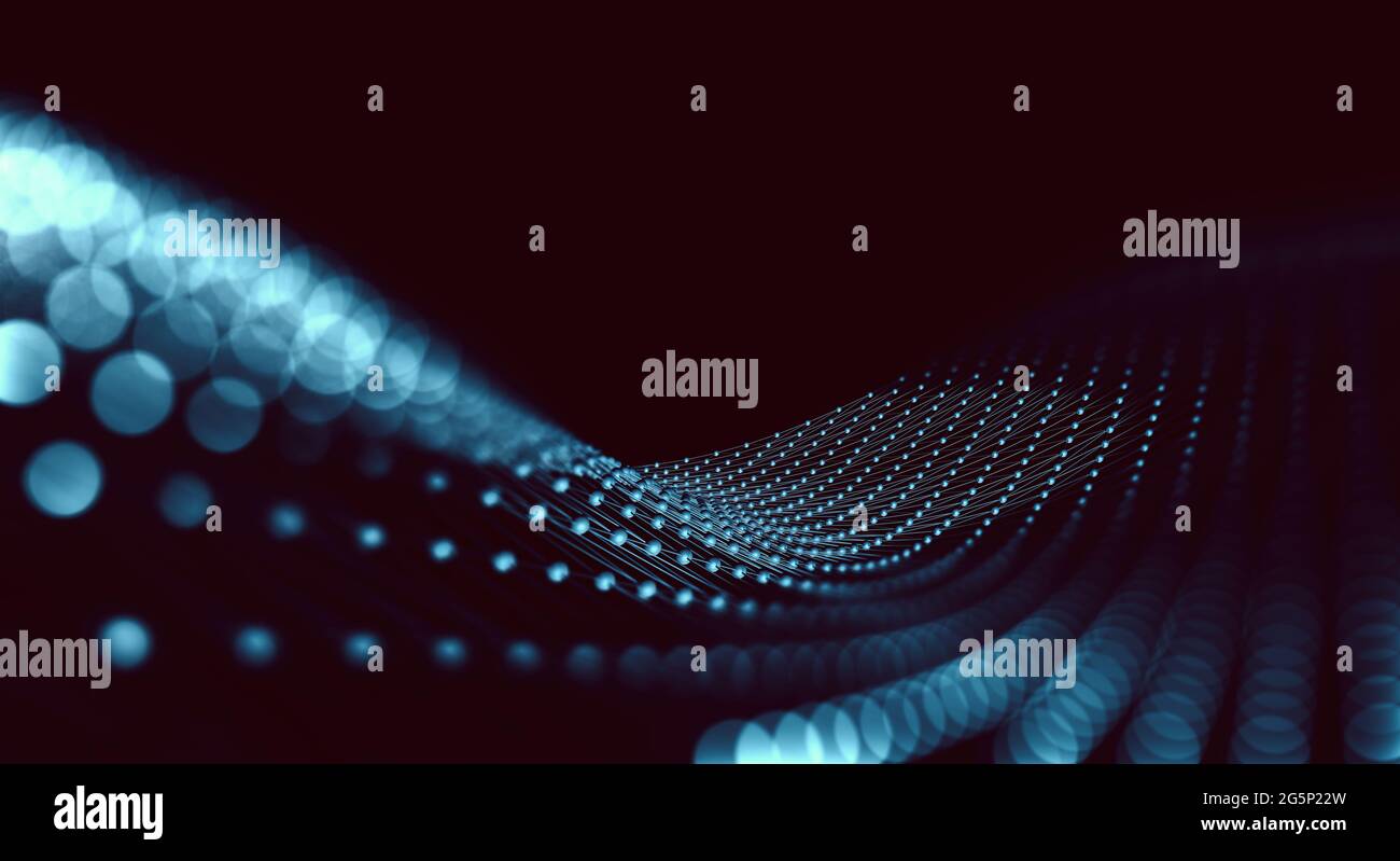 Technology And Science Concept Network And Data Net System Abstract Backgroundstructure And