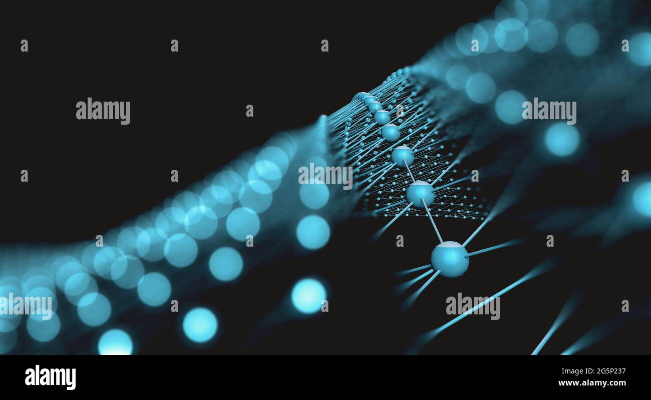 Technology And Science Concept Network And Data Net System Abstract Backgroundstructure And