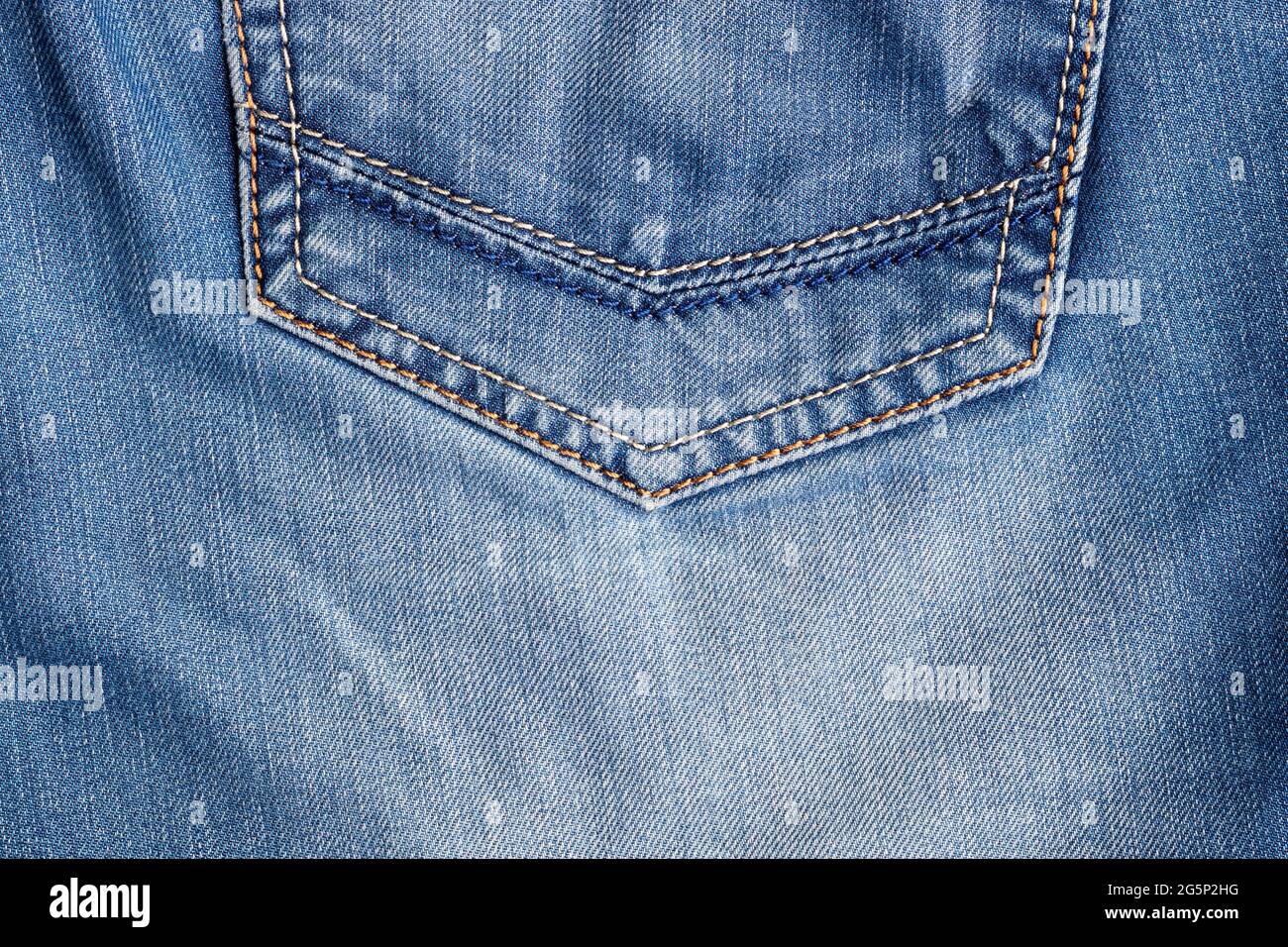 Jeans Back Pocket Texture