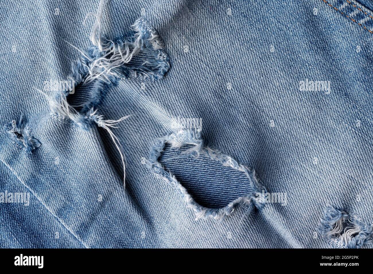 Distressed Denim Fabric