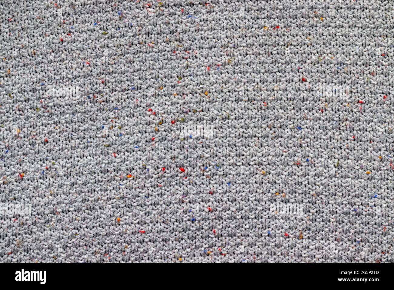 Gray knitted fabric texture. Rough sweater background Stock Photo - Alamy