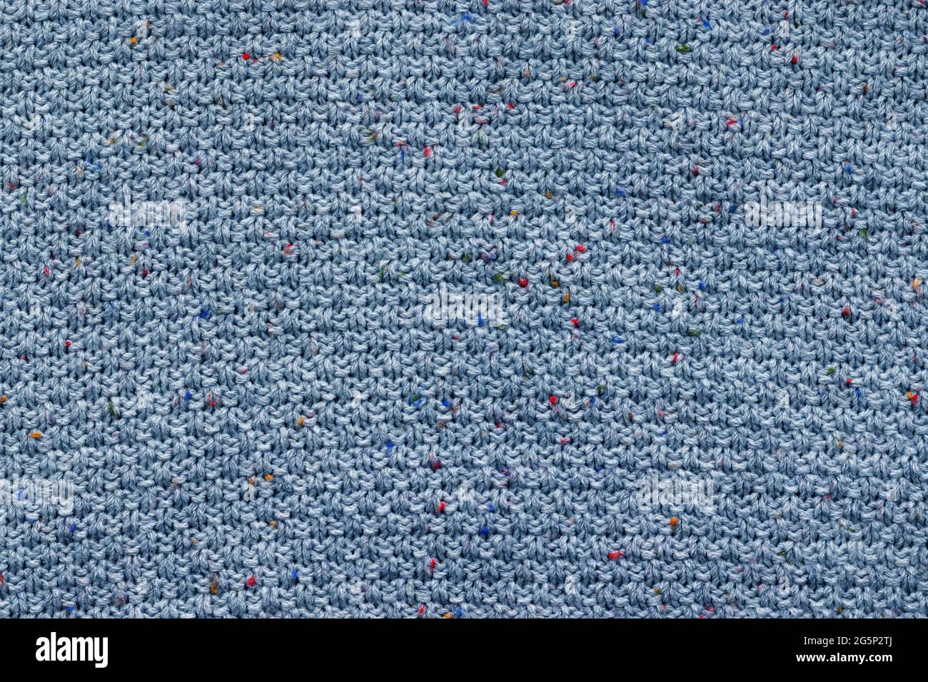 Blue knitted fabric texture. Rough sweater background Stock Photo - Alamy