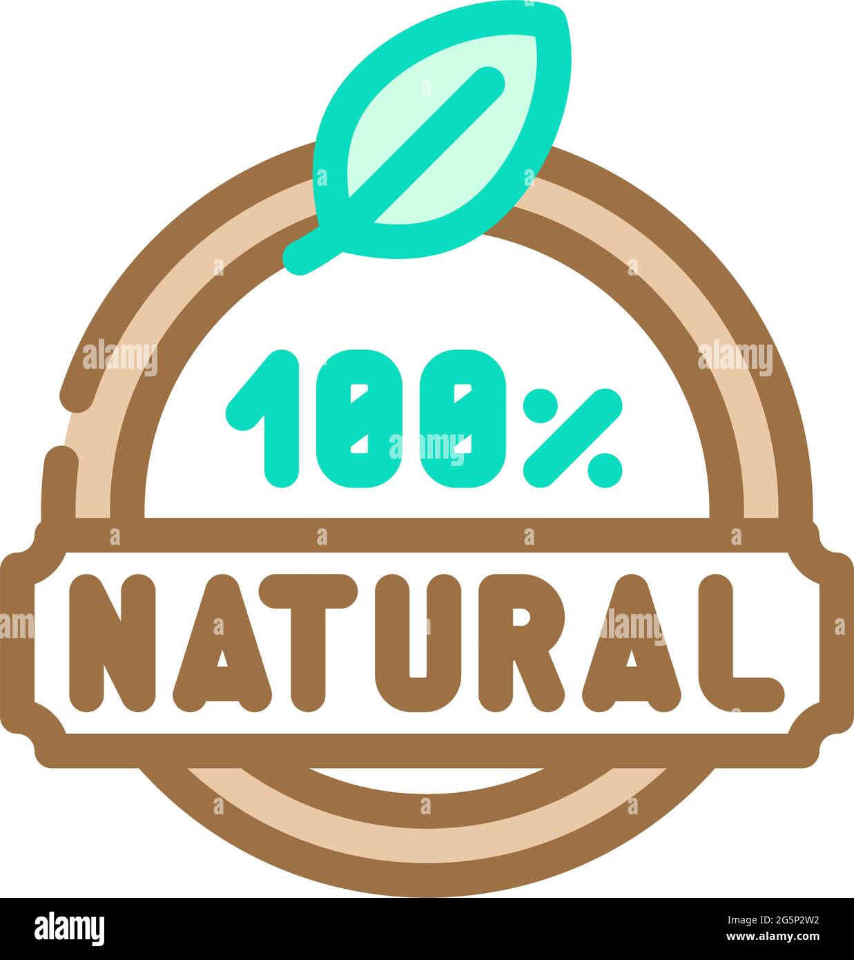 natural cosmetic symbol color icon vector illustration Stock Vector ...