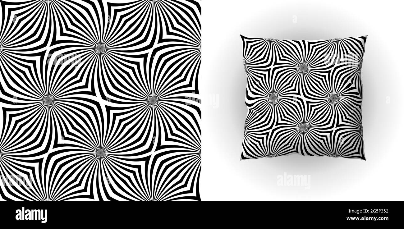 Pattern design with cushion black lines Stock Vector Image & Art - Alamy