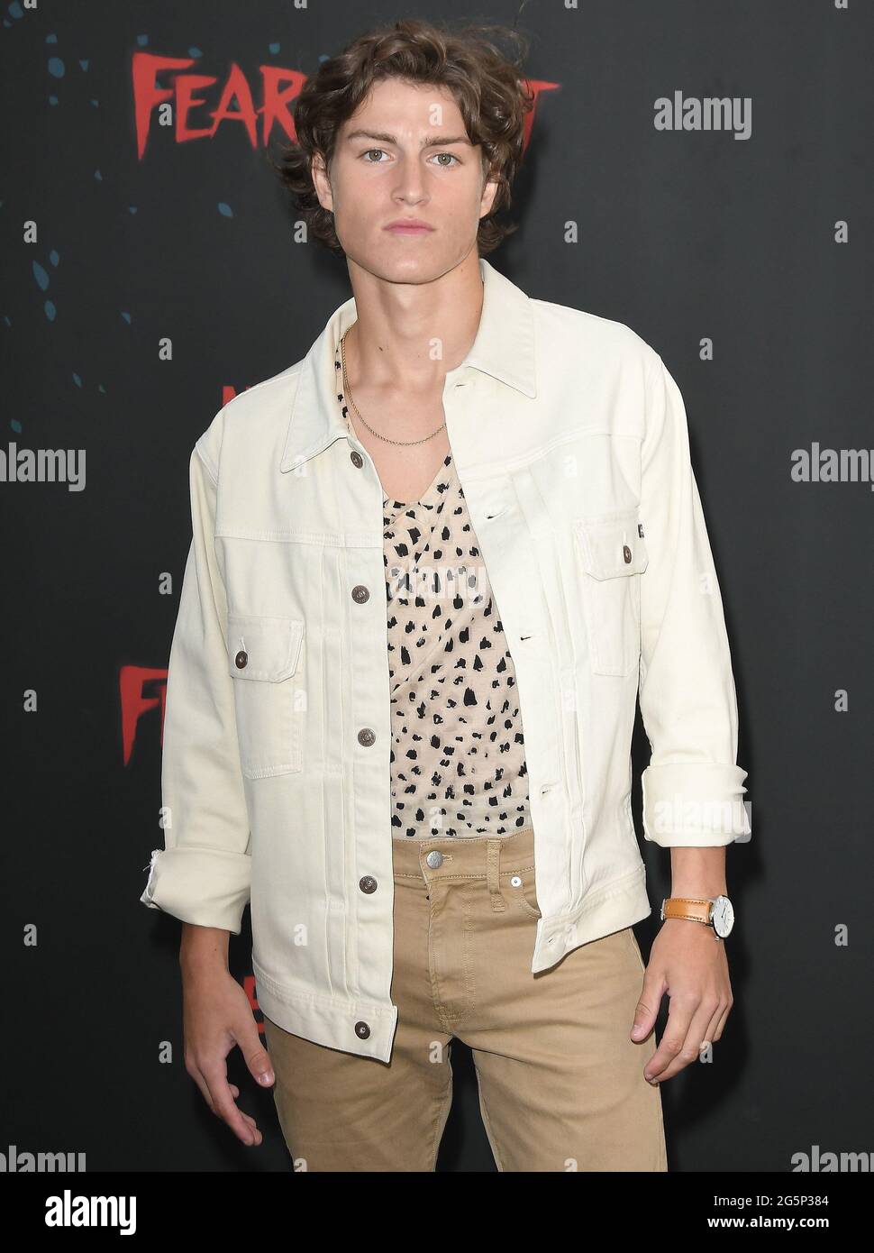 Brandon Spink arrives at the FEAR STREET TRILOGY Premiere held at the ...