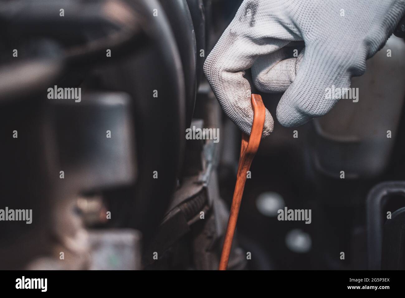 Oil dipstick hi-res stock photography and images - Alamy