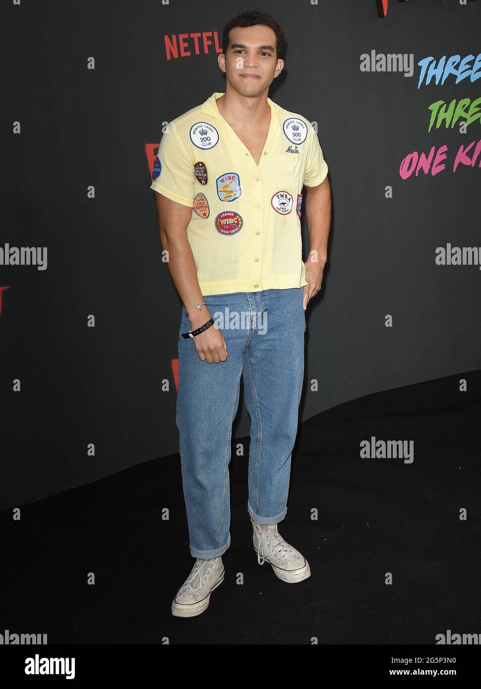 Adam Faison arrives at the FEAR STREET TRILOGY Premiere held at the LA ...