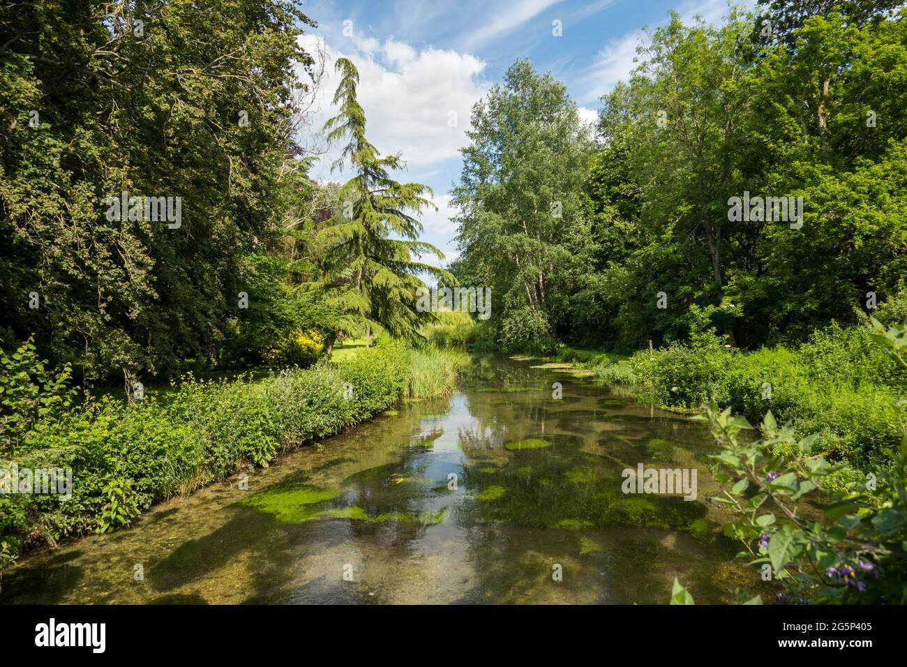 River Test at Overton, Hampshire, England, UK Stock Photo - Alamy