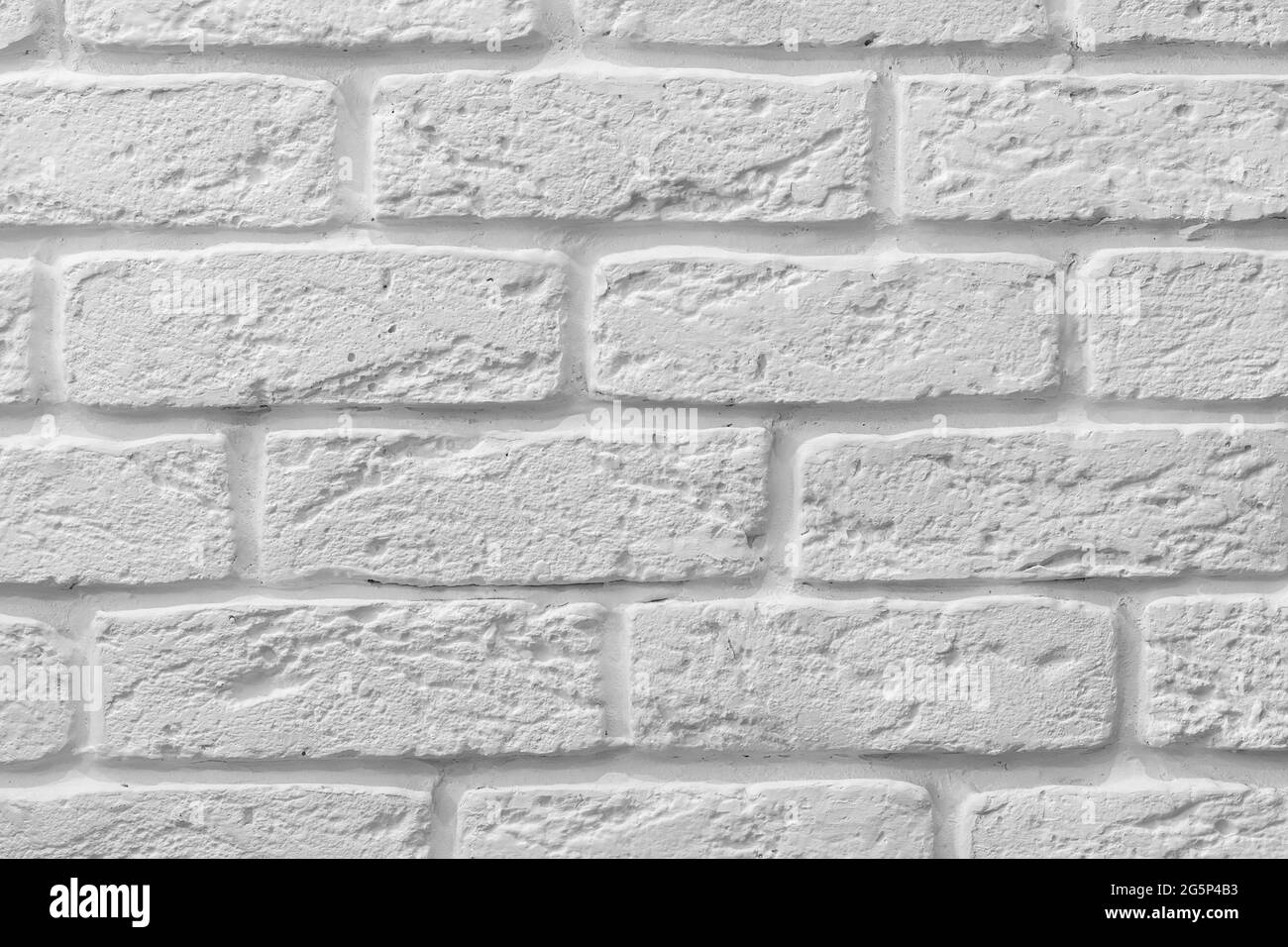 Decorative rough white brick wall background texture Stock Photo - Alamy