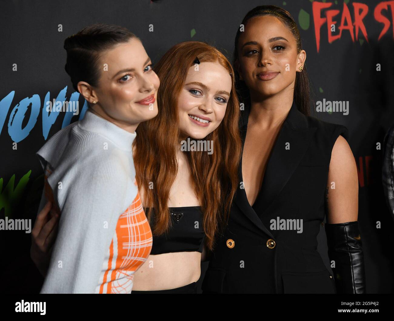 (L-R) Gillian Jacobs, Sadie Sink and Kiana Madeira at the FEAR STREET ...